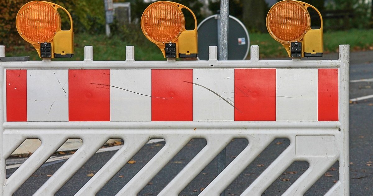 Vollsperrung Siedlungsstraße Hülzweiler | Gemeinde Schwalbach / Saar